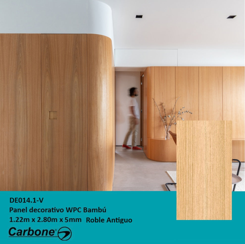 Panel Decorativo WPC Bambú 5 mm Roble Antiguo– Tienda Oficial Carbone ...