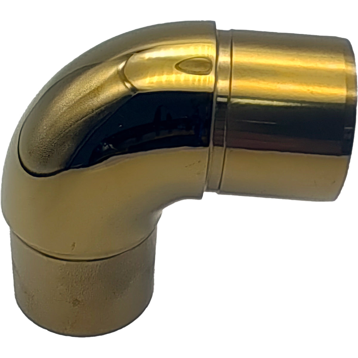 CODO Redondo 90°, Largo, Para 42,4X1,5 Mm, Bronce Pulido 304SS-PVD ...