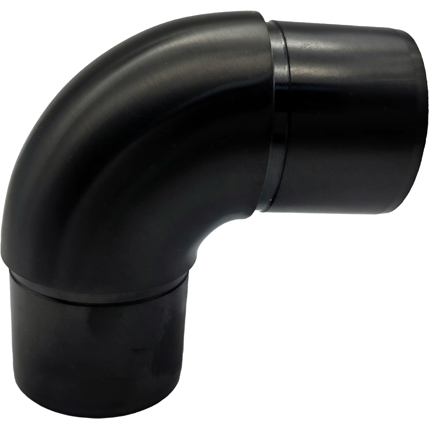 CODO Redondo 90°, Largo, Para 42,4X1,5 Mm, Inoxidable Negro Satinado 3 ...