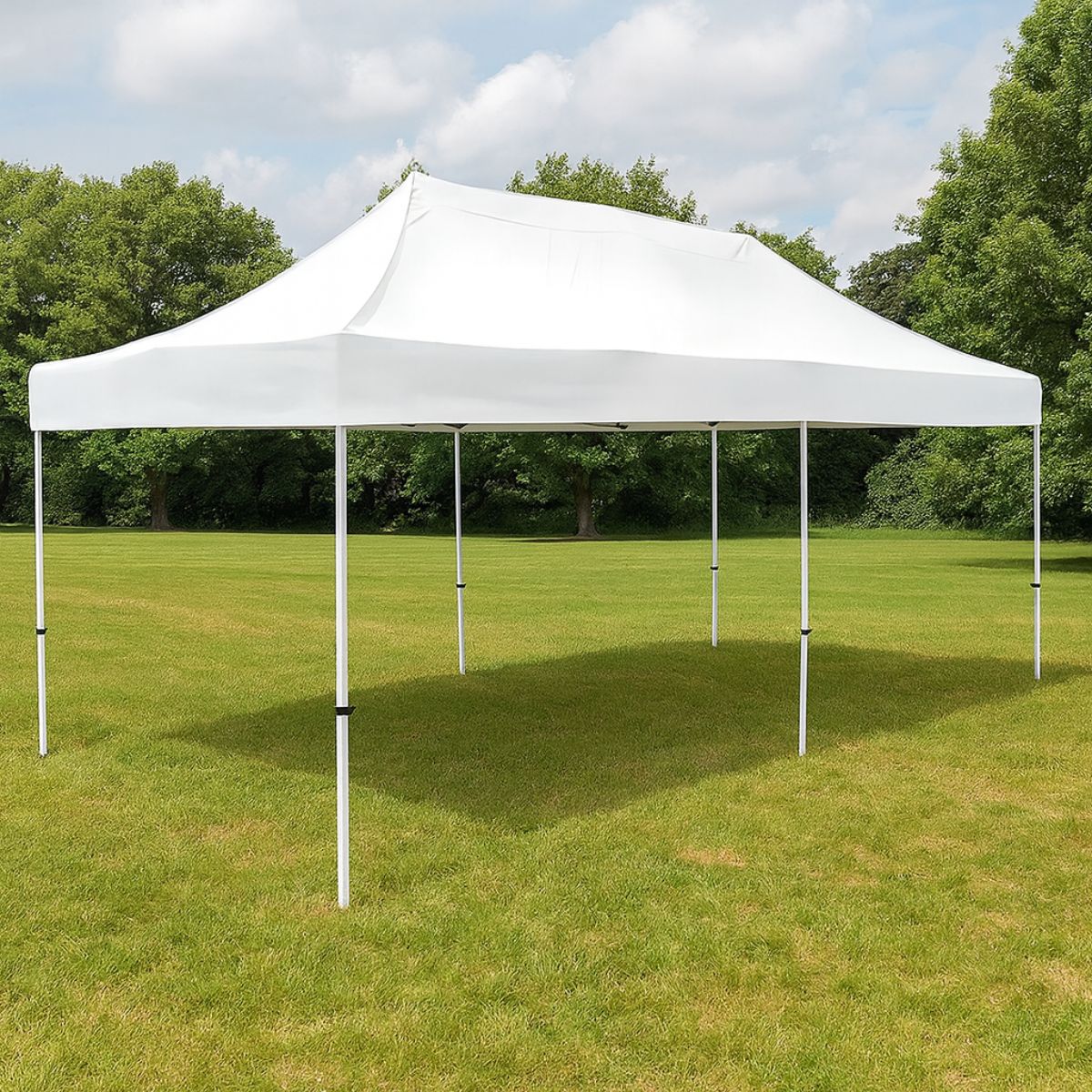 Tolda Gazebo Plegable. 3X6 Mts. Incluye Tubos. Carpa Color Blanco ...