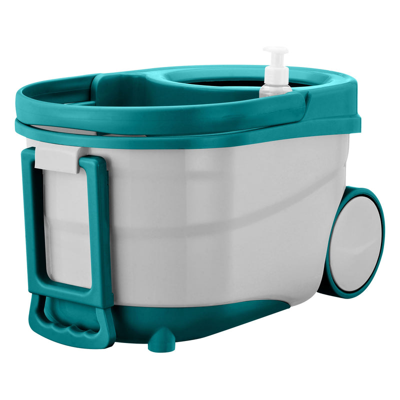 Trapeador Spin & Mop Max Con Tina Giratoria Inoxidable De 9 Litros ...