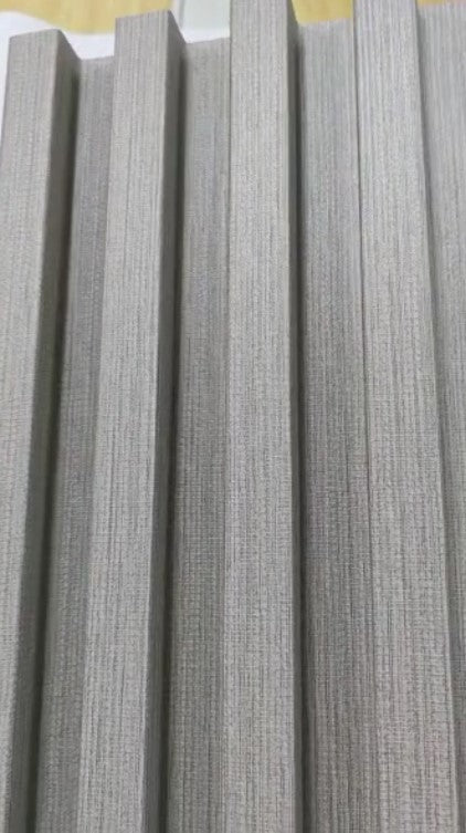 Lámina Acanalada Decorativa WPC Fabric Grey– Carbone Store CR