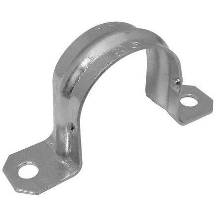 Grapa Doble Metalica EMT Para Tuberia De 2". Material Zinc. Certificad ...